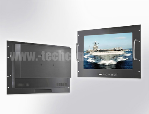 7U Rackmount LCD (3mm Metal Front Bezel),15.6" LCD monitor, 1366 x 768 ...