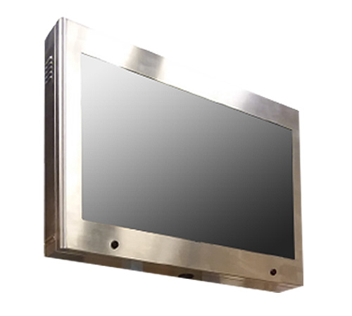 80"( 76"- 80" Display) Stainless Steel TV Enclosures including Flush ...