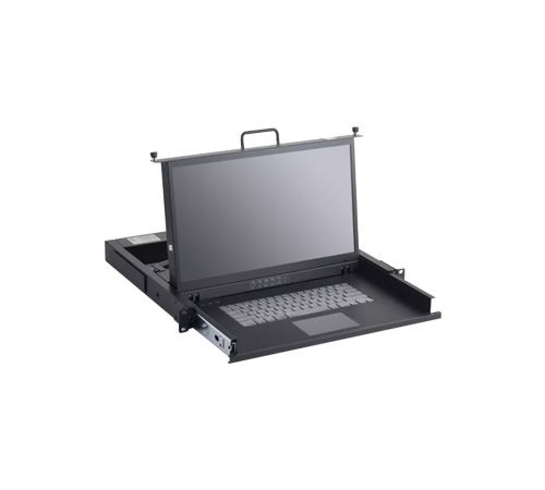 Blackhawk Series 1U Rackmount Wide 17.3" TFT LCD Monitor w/ Notebook ...