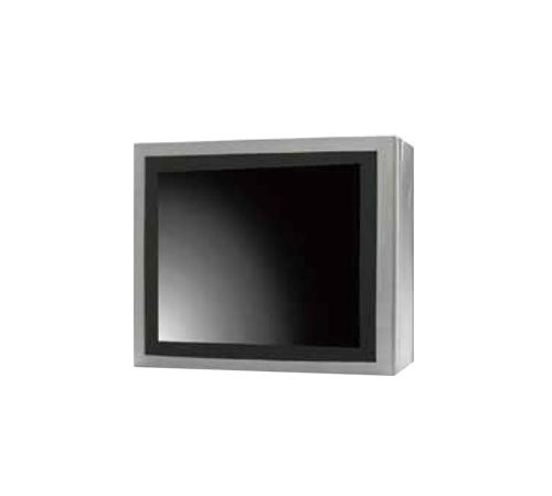 Fanless 15" full IP65 stainless steel monitor, true flat 5 wires ...