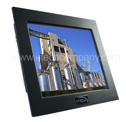 Panel Mount, 17" LCD monitor, 1280x1024, LED 250 nits, VGA input with ...