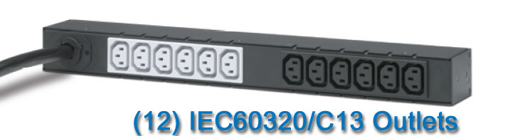 CB 12H2 L630 Sentry Basic Rack Mount Server Cabinet Power Distribution ...