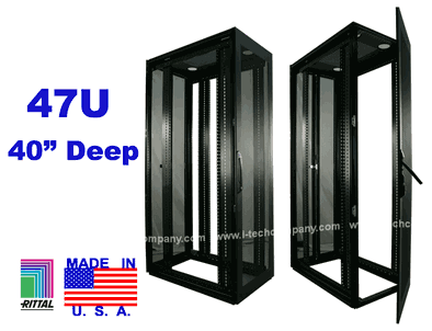 47U 40" Deep Server Rack Cabinet Enclosures i-Tech Company