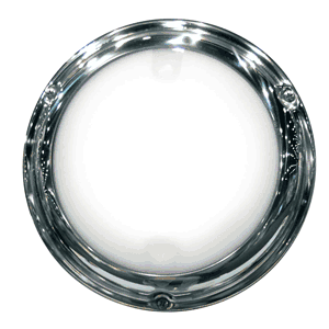 Lumitec TouchDome Stainless Steel Dome Light, White & Red Dimming Lights