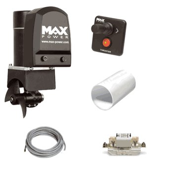 Max Power CT45 Electric 3.2kw/4.3HP 125mm Bow Thruster Package with 25m ...