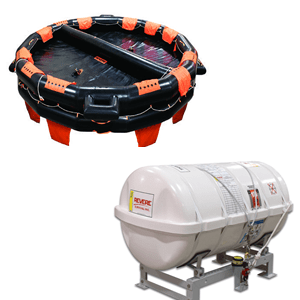 Revere IBA 50 Person Liferaft Container with Cradle, USCG Approved