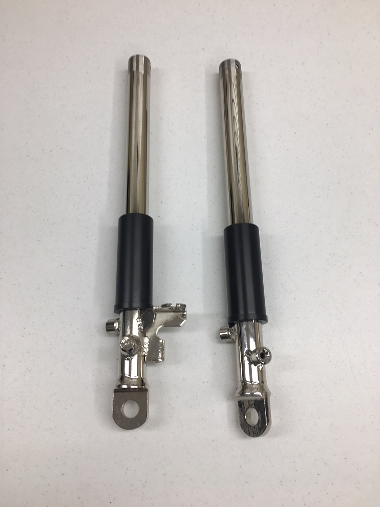 USA MADE Billetware +1" Chromoly Fork Legs With Bushings Honda CRF50 & XR50