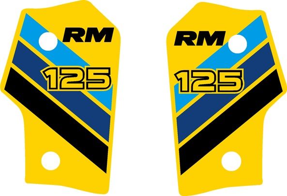 1986 Suzuki RM125 Radiator Shroud Decals