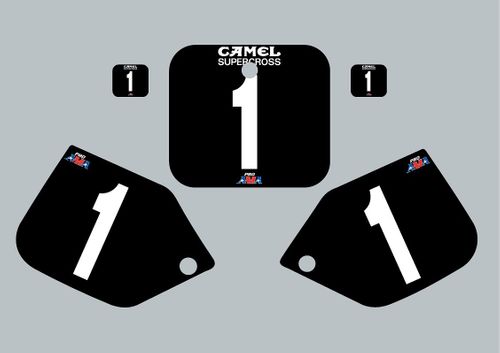 1987-1988 Honda CR500 Black Camel Supercross Decals