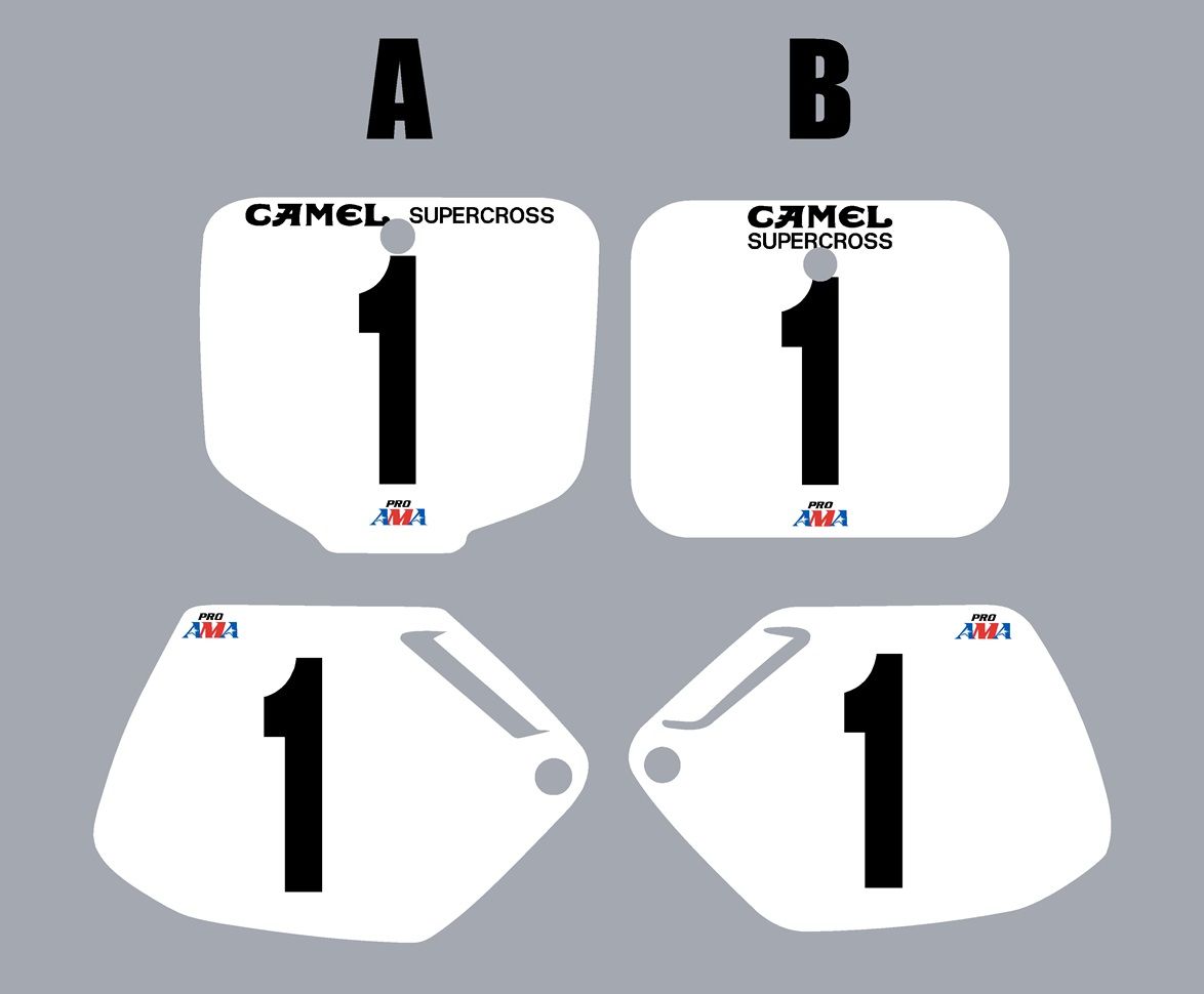1991-2001 Honda CR500 White Camel Supercross Decals