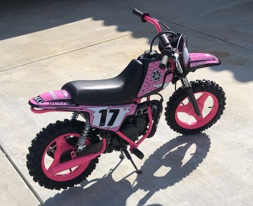Customers Bike Yamaha PW50 Complete Pink Graphics Kit by Factory Ride