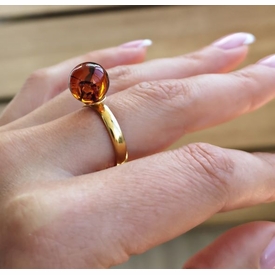 Baltic Amber Rings. Amber Rings in Sterling Silver.