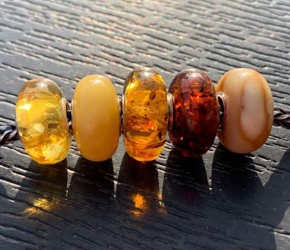 Baltic Amber Charm Beads.