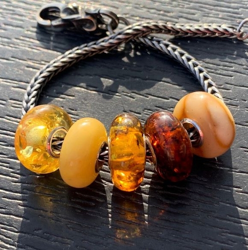 Baltic Amber Charm Beads.
