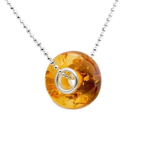 Amber Charm Beads Made of Honey Color Baltic Amber.