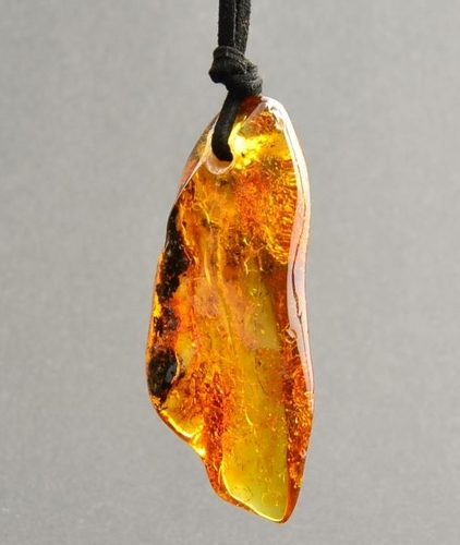 Baltic Amber Amulet Gift for Wellness. Baltic Amber Stone Pendant.