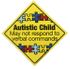 Autistic Child Emergency Decal|AwarenessDepot.com