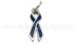 Awareness Ribbon Charm Dark Blue|AwarenessDepot.com