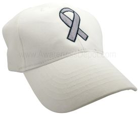 Brain Tumor Awareness Ribbon Hat|AwarenessDepot.com