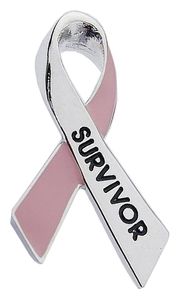 Breast Cancer Survivor Ribbon Pin|AwarenessDepot.com