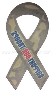 Camouflage Support Our Troops Decals Large 3"x6" | AwarenessDepot.com