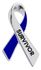 Colon Cancer Survivor Ribbon Pin - Dk. Blue|AwarenessDepot.com