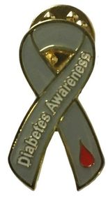 Diabetes Awareness Ribbon Pin|AwarenessDepot.com