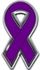 Epilepsy Awareness Ribbon Chrome Auto Emblem|AwarenessDepot.com