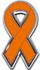 Multiple Sclerosis Ribbon Chrome Auto Emblem|AwarenessDepot.com