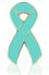 Ovarian Cancer Awareness Ribbon Pin - Teal|AwarenessDepot.com