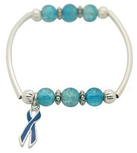 Prostate Cancer Together Bracelet - Light Blue|AwarenessDepot.com