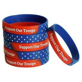 Red White and Blue Support Our Troops Bracelet|AwarenessDepot.com