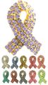 Awareness Ribbon Pins, Awareness Ribbon Charms, Enamel Pins ...