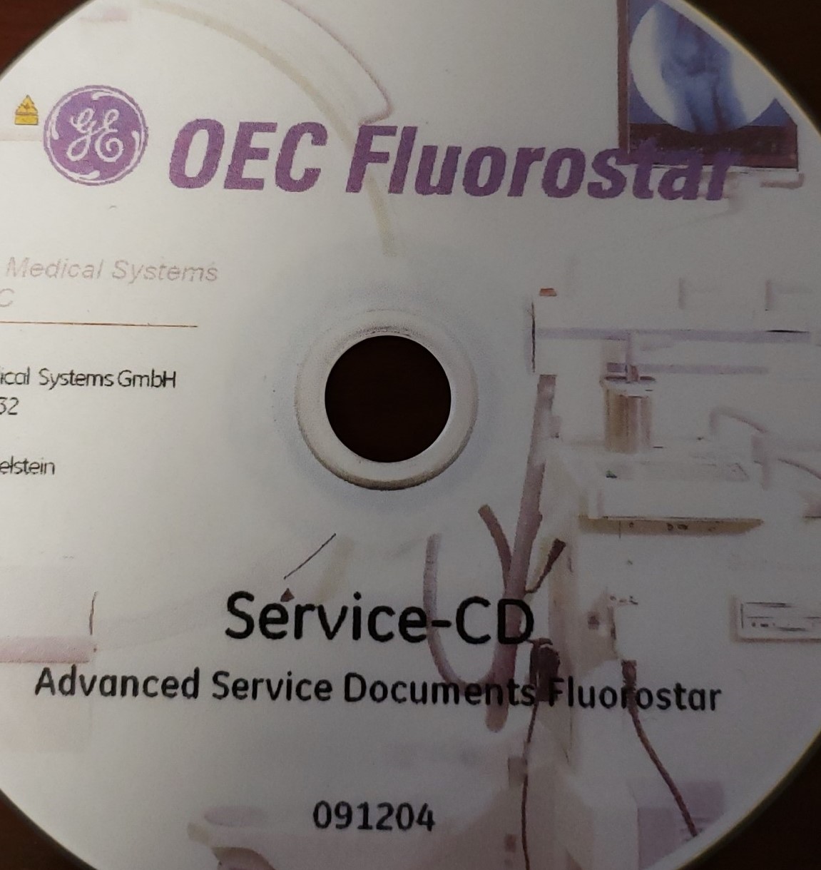 OEC-7900 SERVICE CD WITH CORE SOFTWARE FOR UPGRADES.