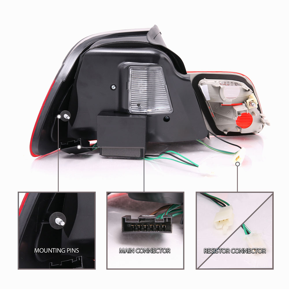 00-03 BMW E46 3-Series Convertible Model LED Performance Tail Lights ...
