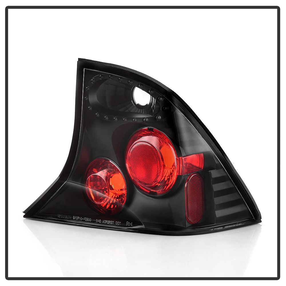 SPYDER 00-04 Ford Focus 4Dr Sedan Altezza Tail Lights - Black ALT-YD ...