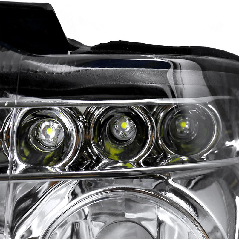 HID Xenon + 00-03 BMW X5 E53 Angel Eye Halo LED Projector Headlights ...