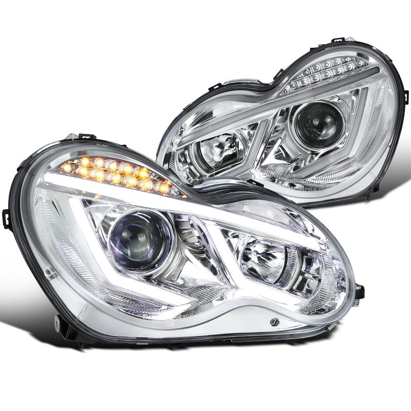01-07 Mercedes Benz W203 C-Class [Halogen Model] LED DRL Projector ...