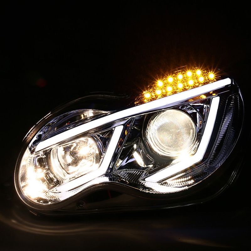 HID Xenon + 01-07 Mercedes Benz W203 C-Class [Halogen Model] LED DRL ...