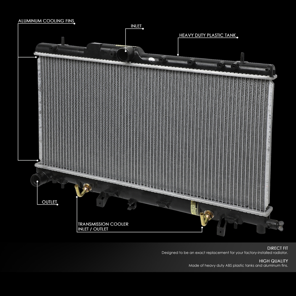 02-03 Subaru Impreza WRX Full Aluminum Core Replacement Radiator DPI ...