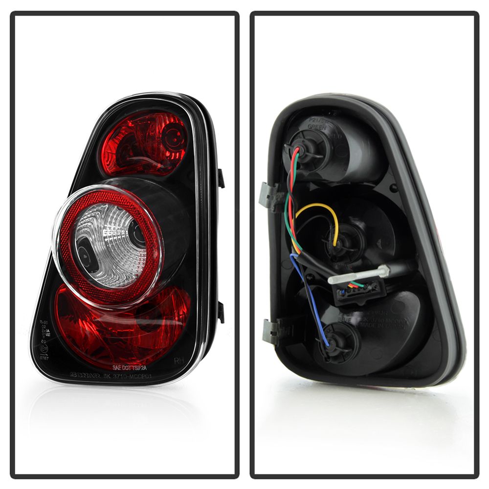 Spyder 02-06 Mini Cooper Coupe / 05-08 Hatchback Tail Lights - Black ...