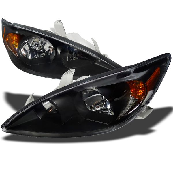 02-04 Toyota Camry Diamond-Cut Crystal Headlights - Chrome