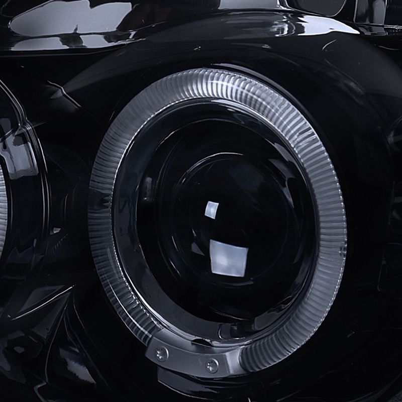 03-05 Dodge Neon / SRT4 Angel Eye Halo / LED DRL Projector Headlights - Glo