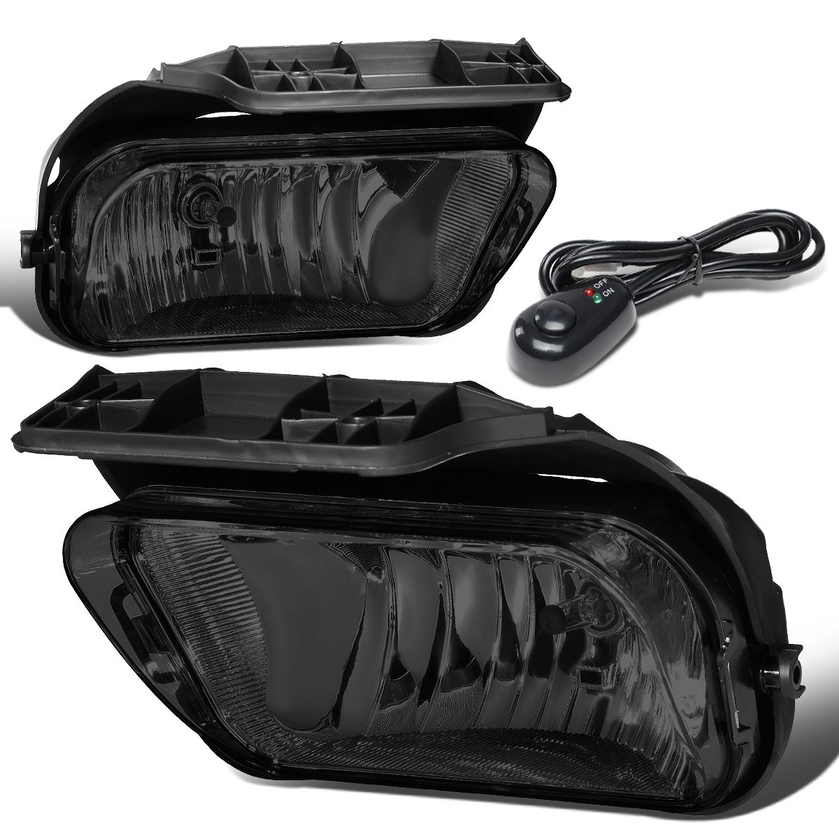 03-06 Chevy Silverado GM GMT800 Smoked Lens OE-Style Fog Lights (w ...