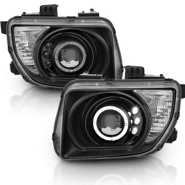 03-06 Honda Element LED Halo Projector Headlights - Black
