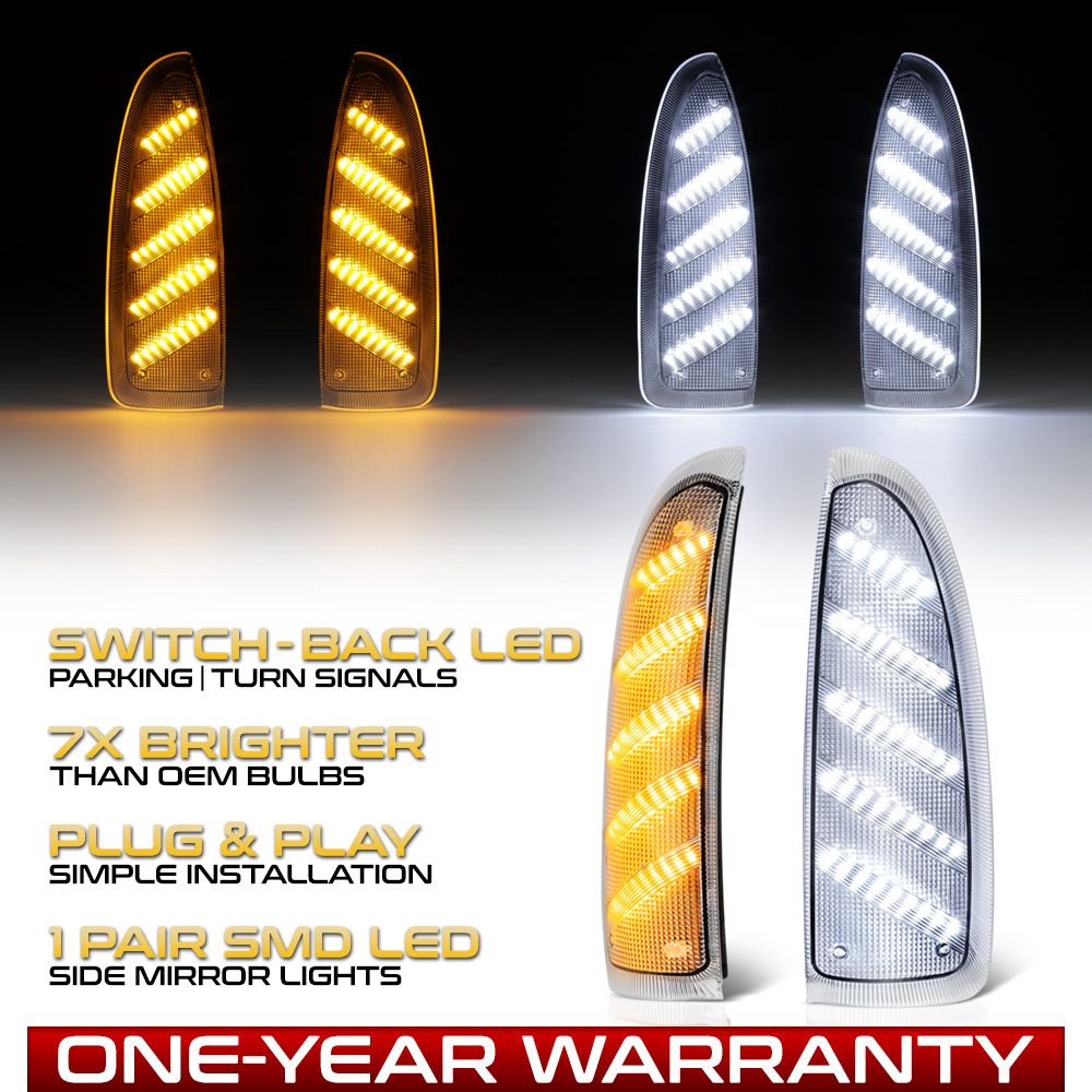 03-07 Ford Super Duty F250 F350 F450 F550 Switchback LED Side Mirror ...