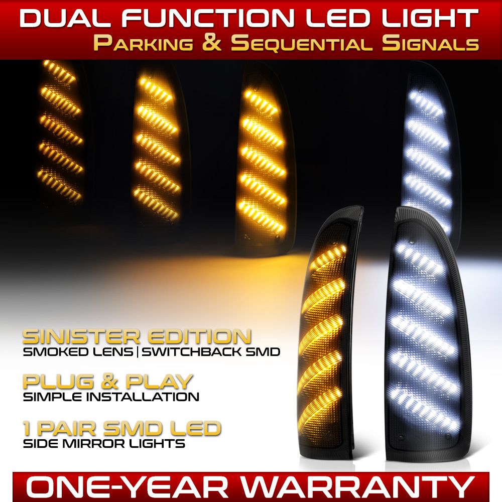 03-07 Ford Super Duty F250 F350 LED Side Mirror Light Switchback ...