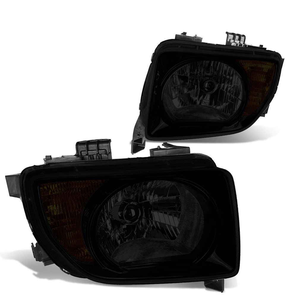 03-08 Honda Element [Non Sc Model] Replacement Headlights - Smoked / Amber