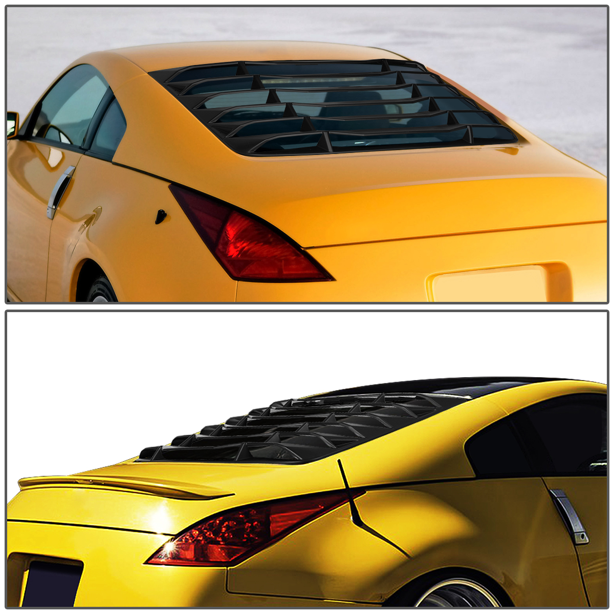 03-08 Nissan 350Z Coupe Rear Window Matte Louver Windshield Sun Shade Cover