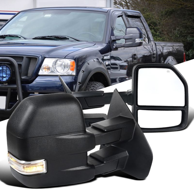 Factory Style Tow Mirrors - 04-06 Ford F150 Power Heated Telescoping ...